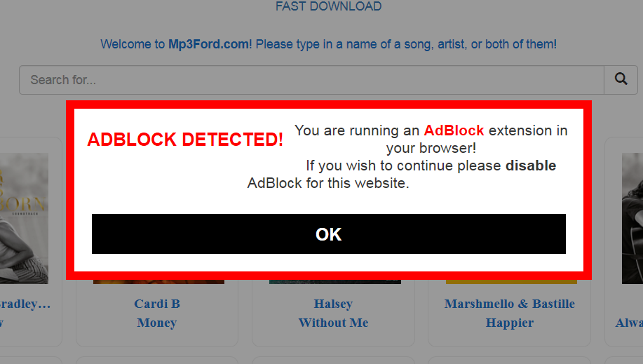 mp3ford.com / ddremusic.com / allmusicsite.com [Anti-Adblock] · Issue #3837 · uBlockOrigin ...