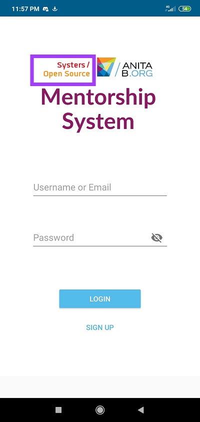 Fix Login/Sign Up page content · Issue #850 · anitab-org/mentorship-android · GitHub