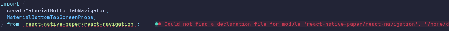 react-native-paper/react-navigation module - missing type declarations · Issue #3959 · callstack ...