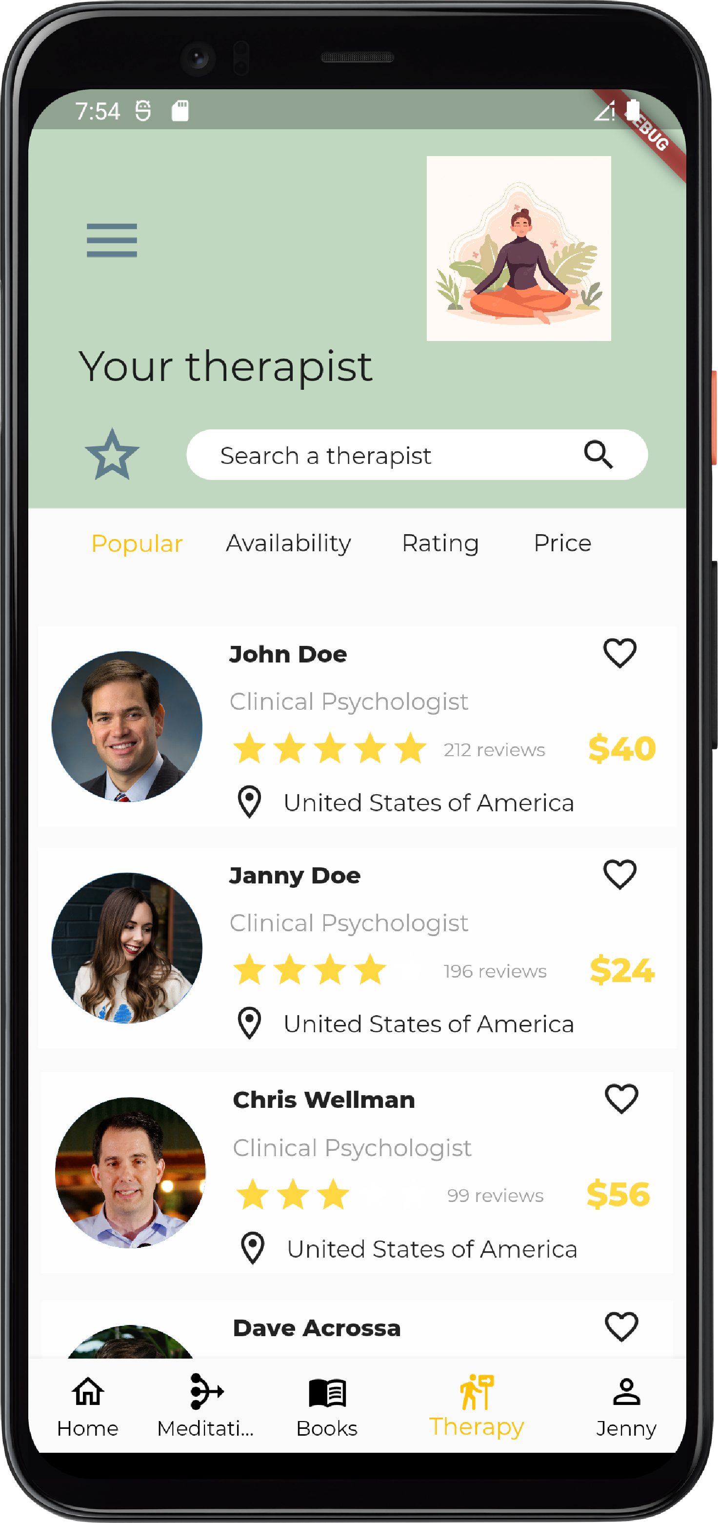 GitHub - berksogukpinar/Flutter-Therapy-App-UI