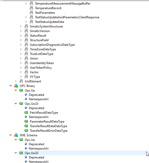 Error: getExtensionObjectConstructorFromBinaryEncoding cannot find constructor for ...