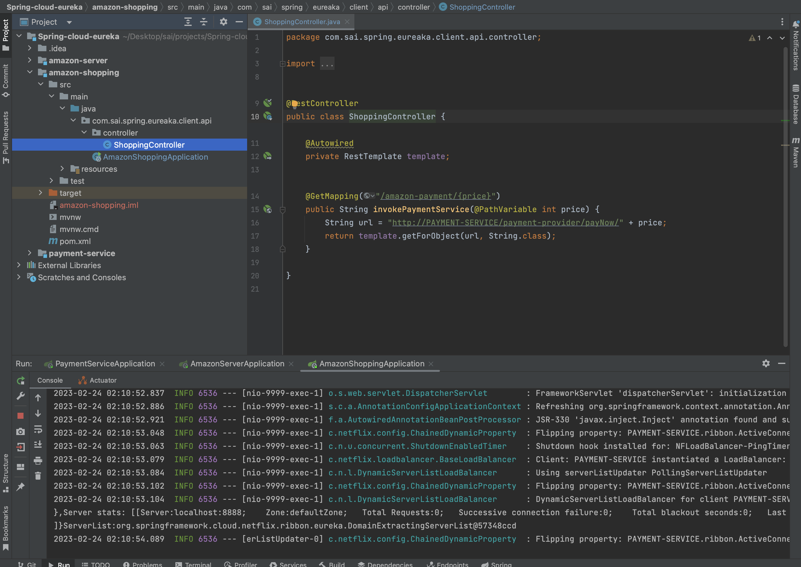 GitHub - SaiAshish9/Eureka-FeignClient