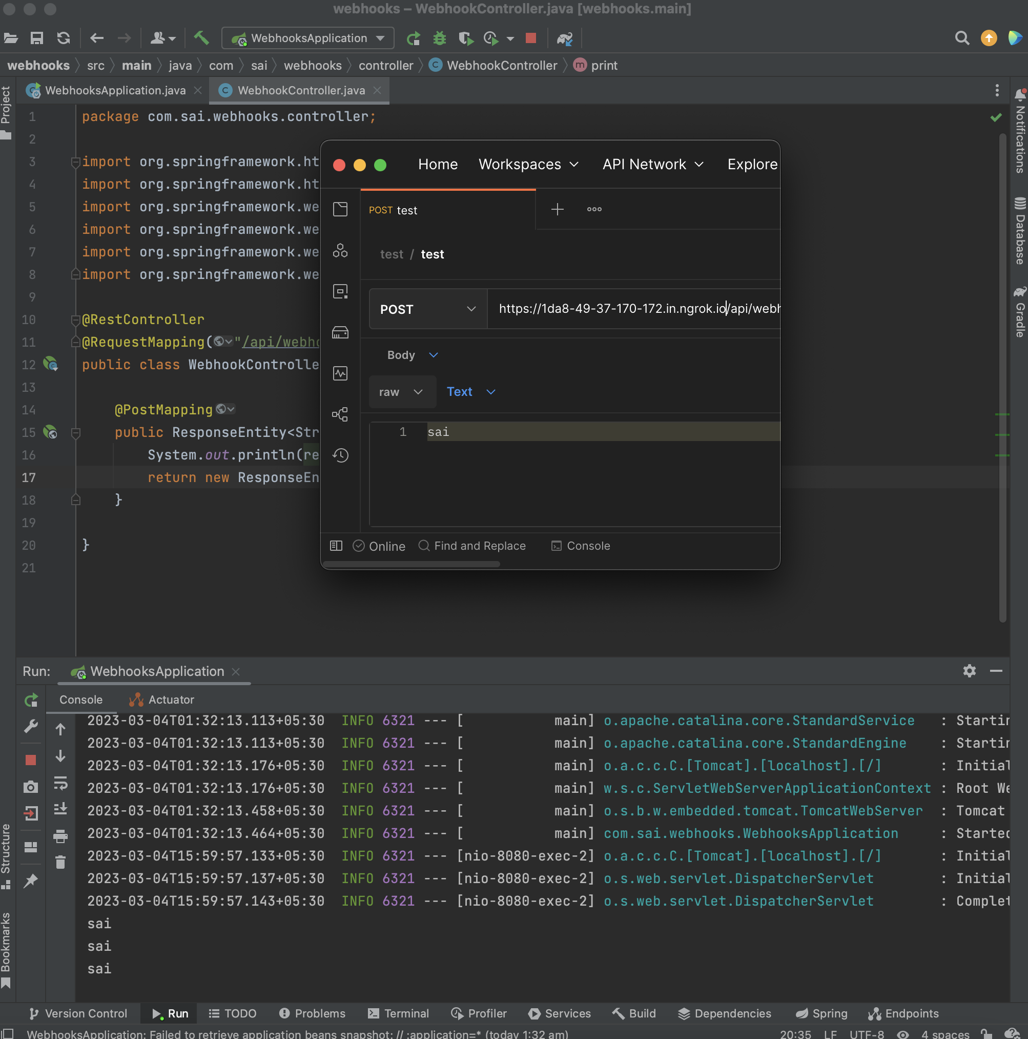 GitHub - SaiAshish9/Webhooks-Implementation