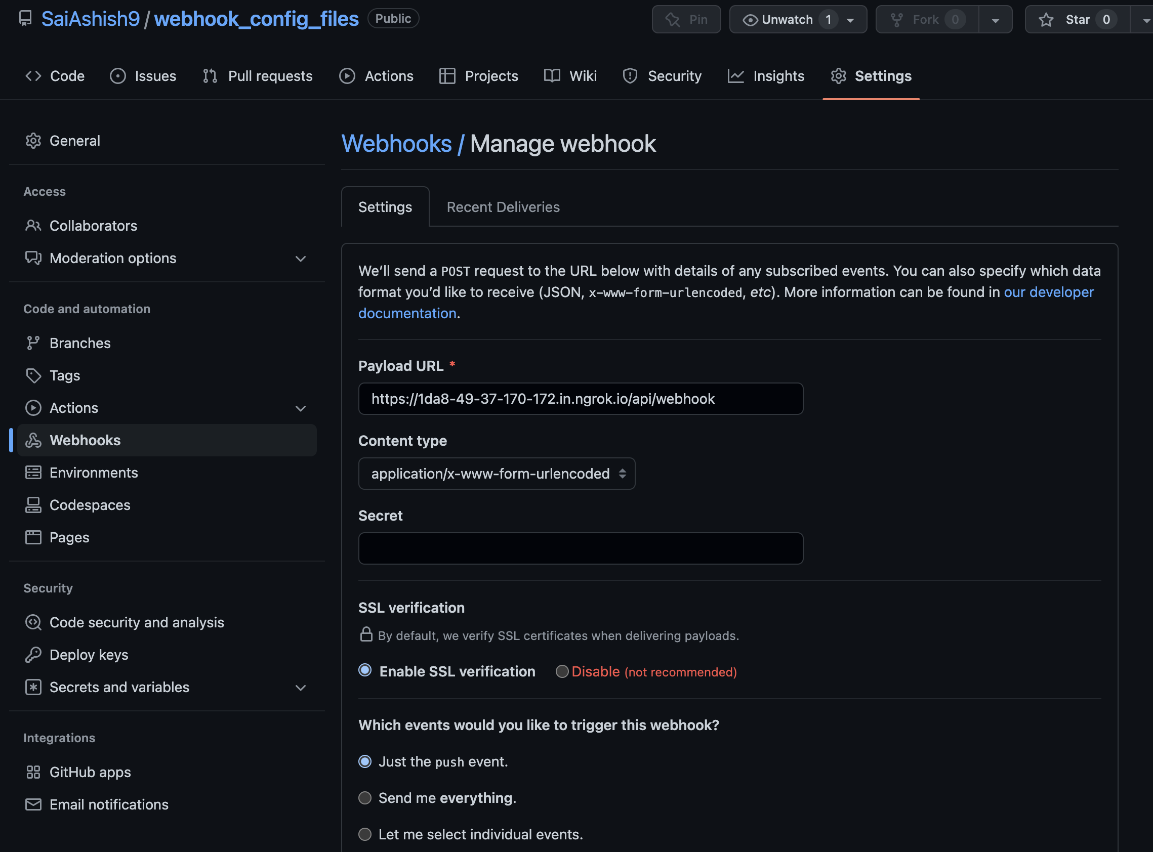 GitHub - SaiAshish9/Webhooks-Implementation