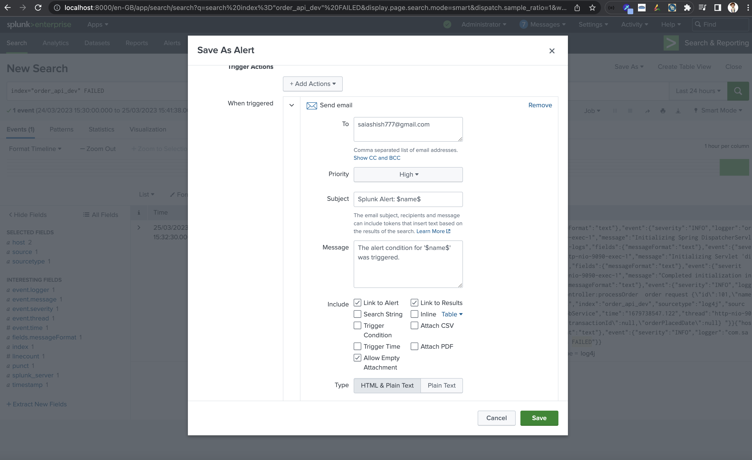GitHub - SaiAshish9/Splunk-Alerts