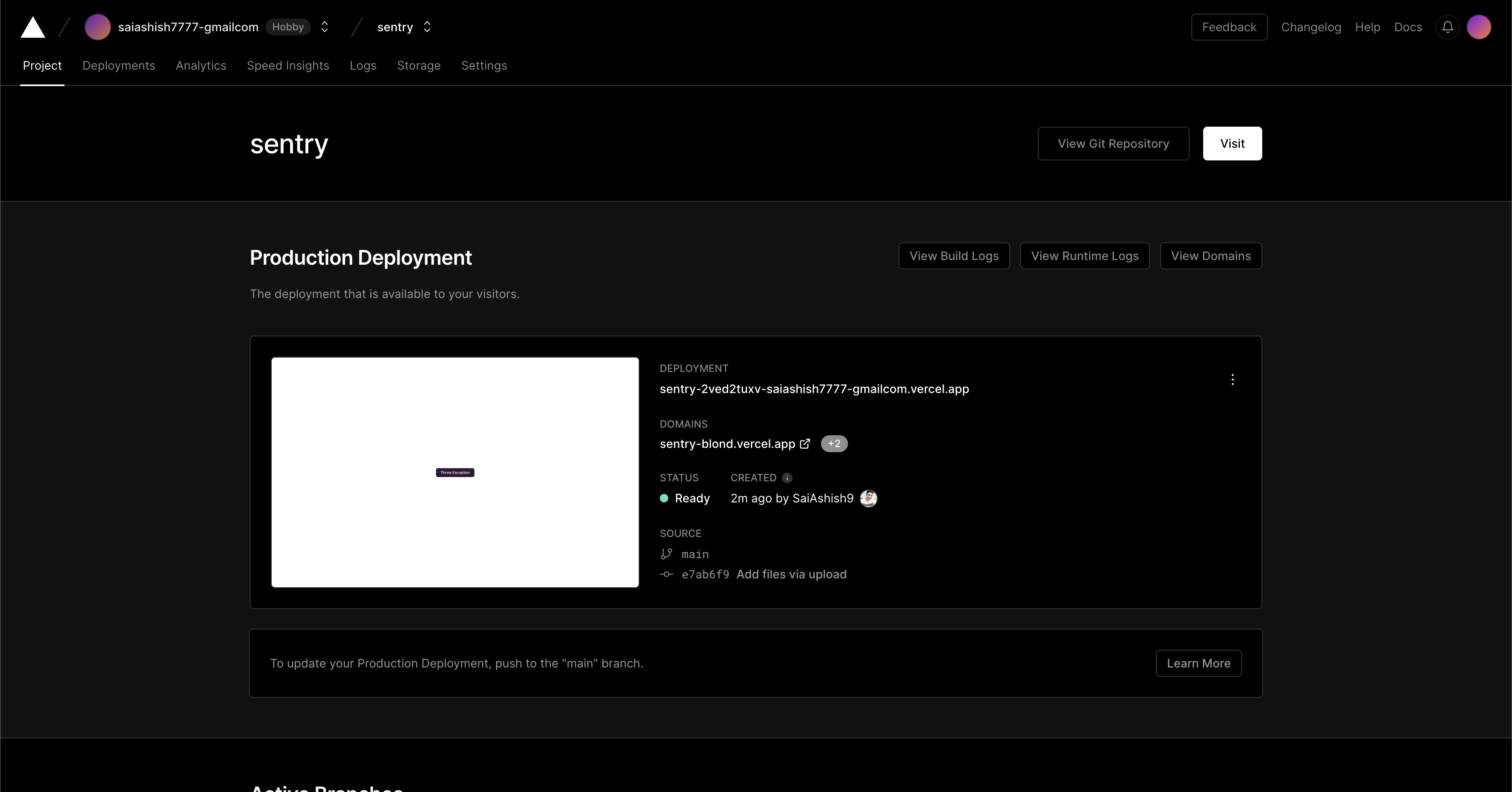 GitHub - SaiAshish9/Sentry