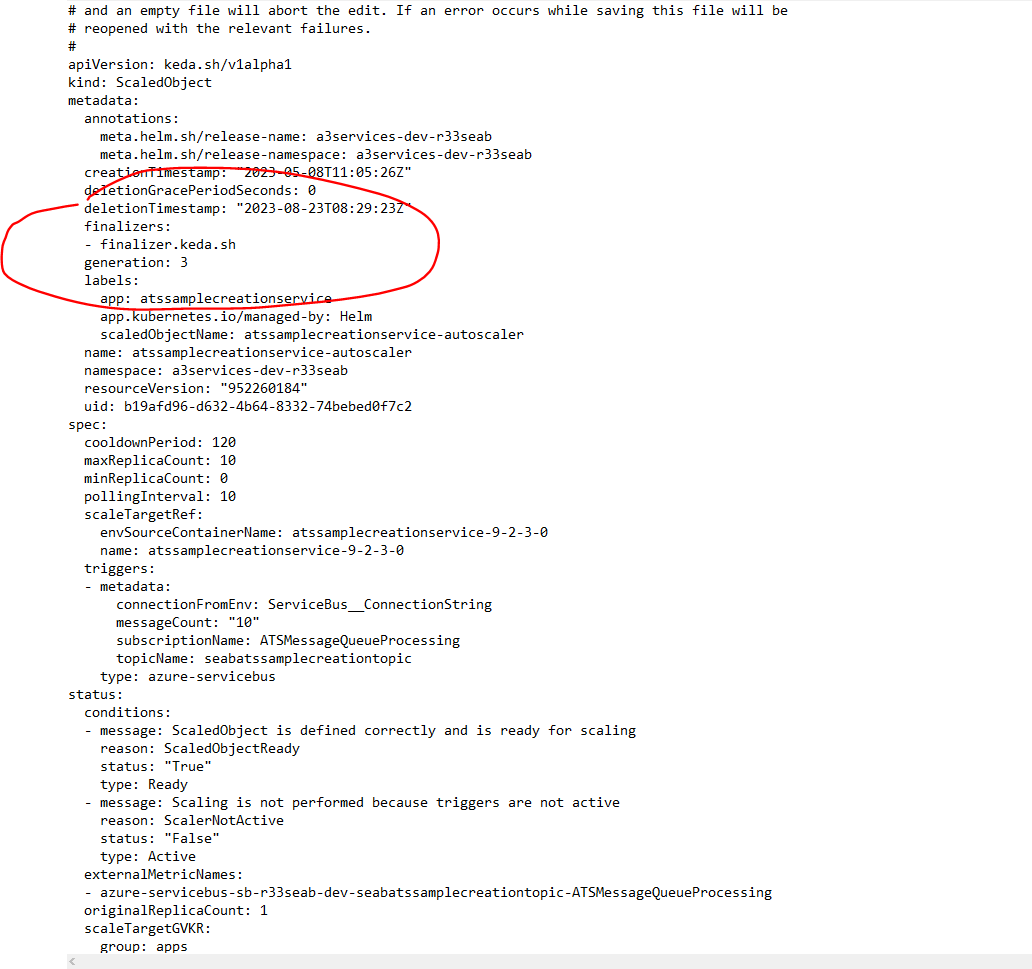Unable to DELETE the keda CRD scaledobjects.keda.sh · Issue #4898 · kedacore/keda · GitHub