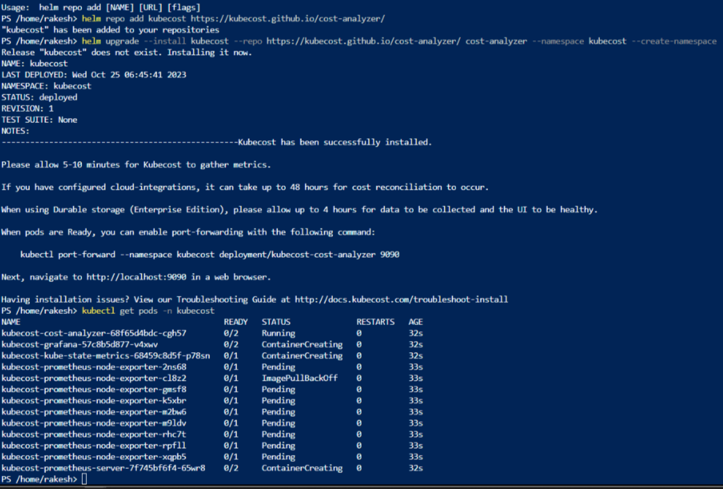 Deployed Kubecost in Azure AKS cluster .But data not loading · Issue #17 · kubecost/features ...