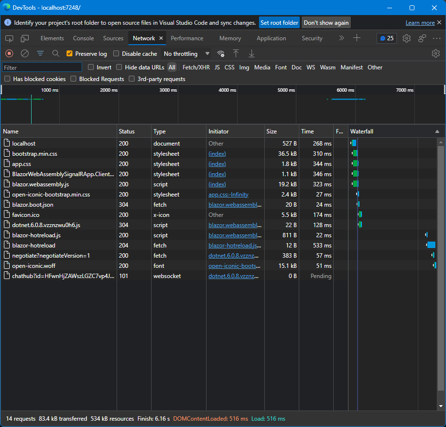 Blazor Wasm Application S Hot Reload Fails When Signalr Is Enabled · Issue 43939 · Dotnet