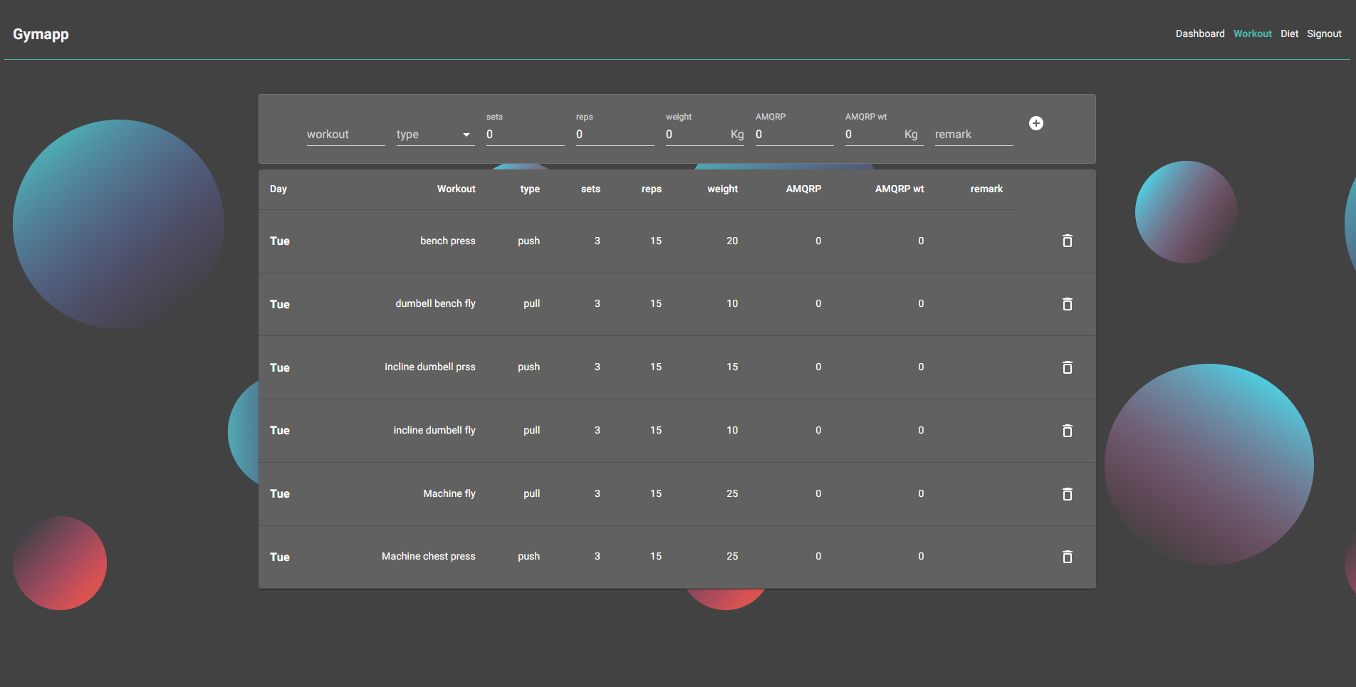 GitHub - wreakhead/gymapp