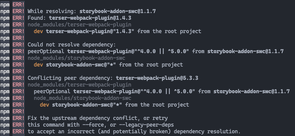 Broken Dependencies · Issue 33 · Karibashstorybook Addon Swc · Github