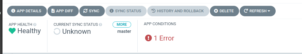 Sync status is unkown and App Health is Healthy even with error · Issue #10682 · argoproj/argo ...