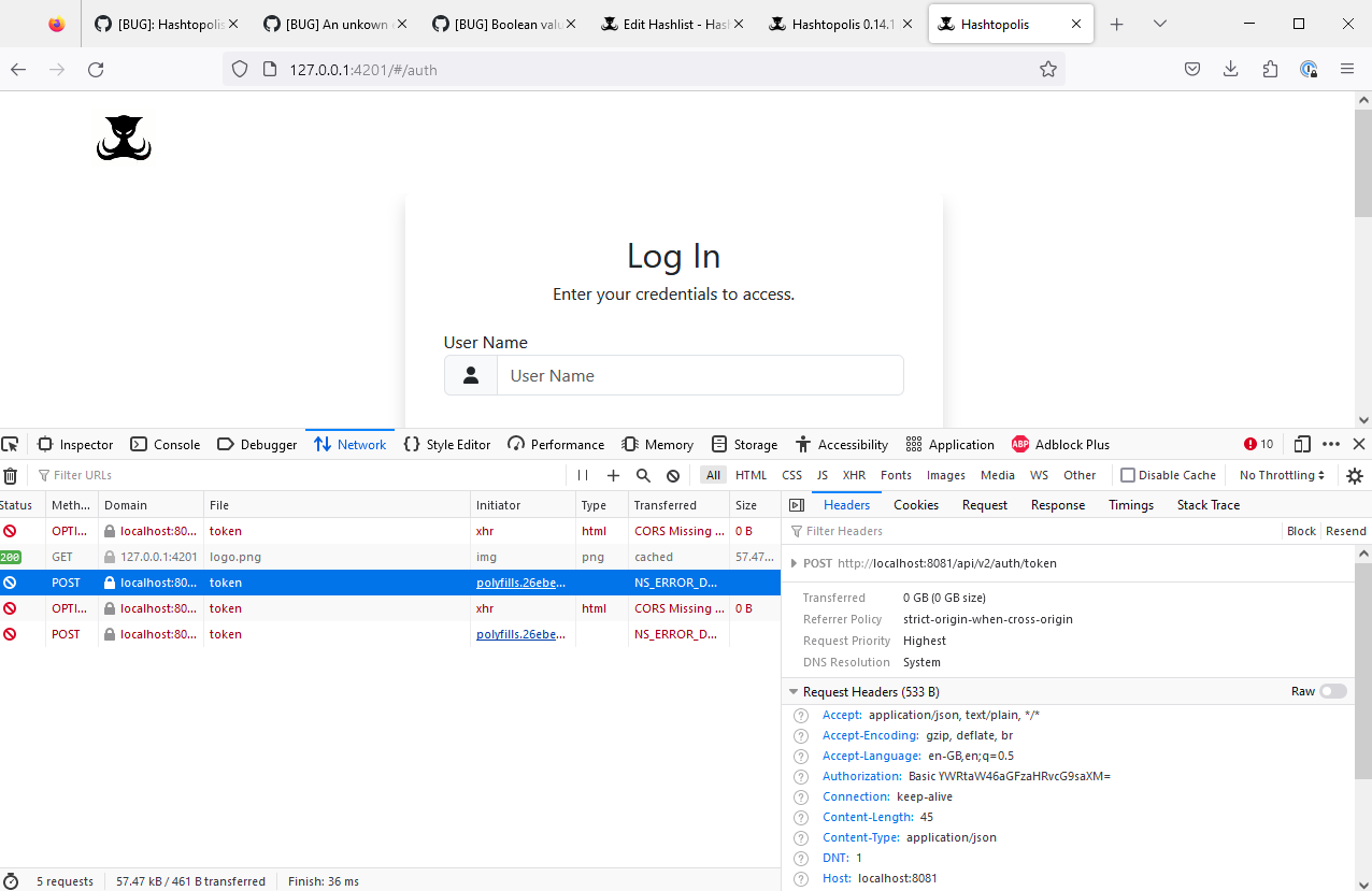 Bug An Unkown Error Ocurred New Ui · Issue 925 · Hashtopolisserver · Github
