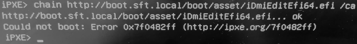 Can't load EFI file in iPXE that works fine in the BIOS EFI Shell · ipxe ipxe · Discussion #550 ...