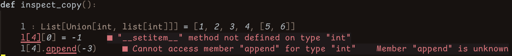 Unnecessary/incorrect error report (reportGeneralTypeIssues) · Issue #5403 · microsoft/pyright ...