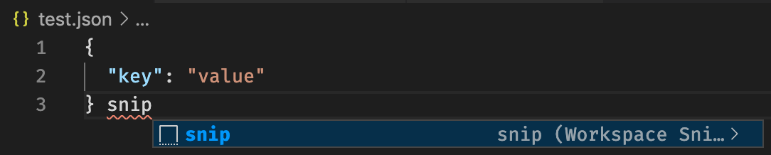 Typing doesn't trigger snippets in JSON string · Issue #110058 · microsoft/vscode · GitHub