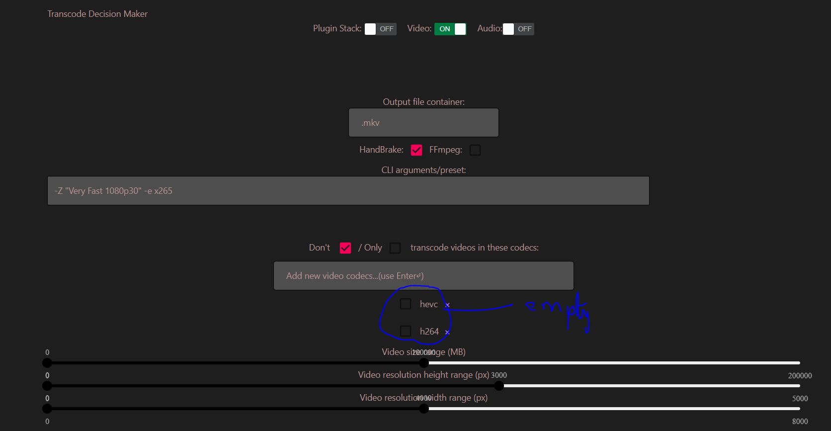 Transcode w/o filters loop · Issue #311 · HaveAGitGat/Tdarr · GitHub