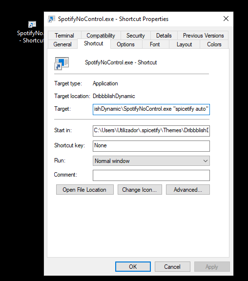 [DribbblishDynamic] SpotifyNoControl does not work · Issue #254 · spicetify/spicetify-themes ...