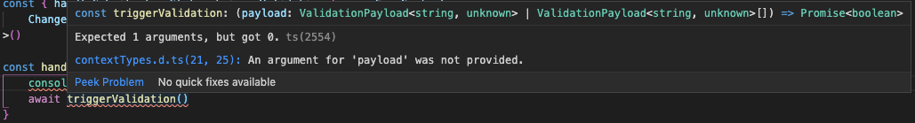 Typescript error with triggerValidation · Issue #575 · react-hook-form ...