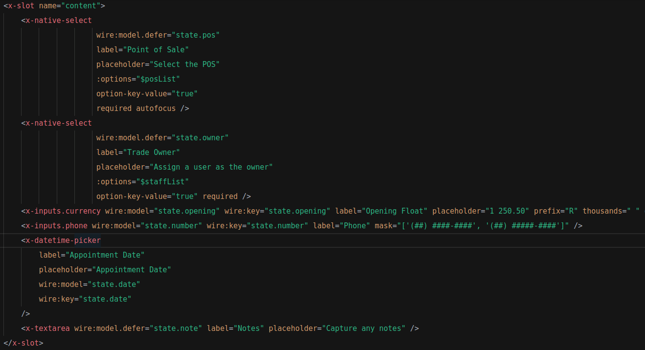Primitive components work, but datepicker, currency, etc. throwing "Entangle" error. · Issue ...