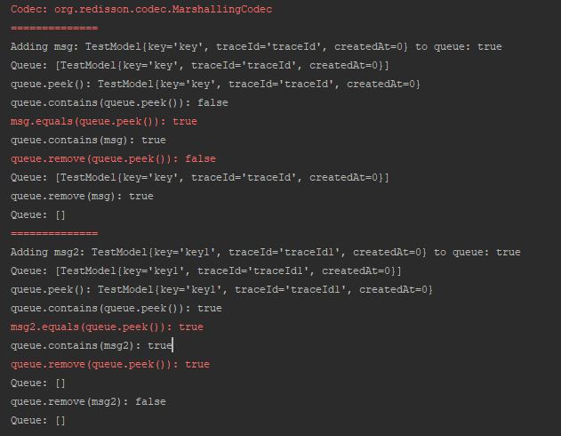 RQueue equals/remove issue (MarshallingCodec & FstCodec examples) · Issue #4634 · redisson ...
