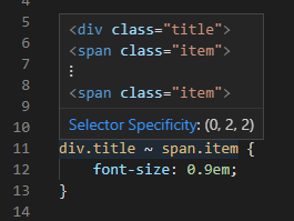 [css] General sibling combinator (~) not represented well on hover ...