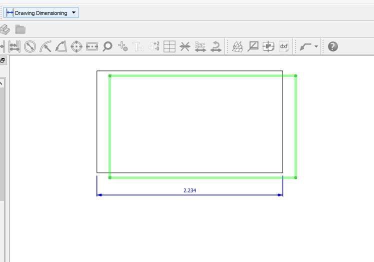 If any dimension command is activated and escaped using escape, the dimensioning skeleton ...