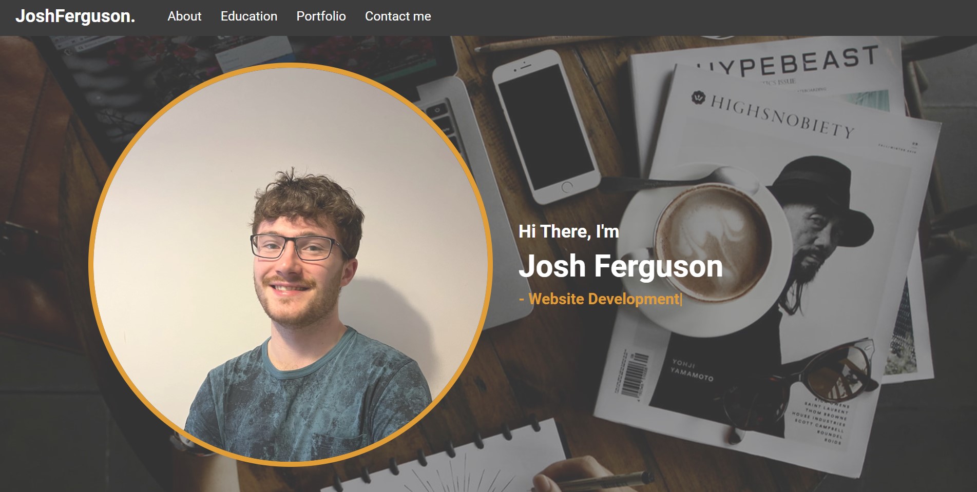 GitHub - josh-ferguson/Porfolio: This project has been created to show ...