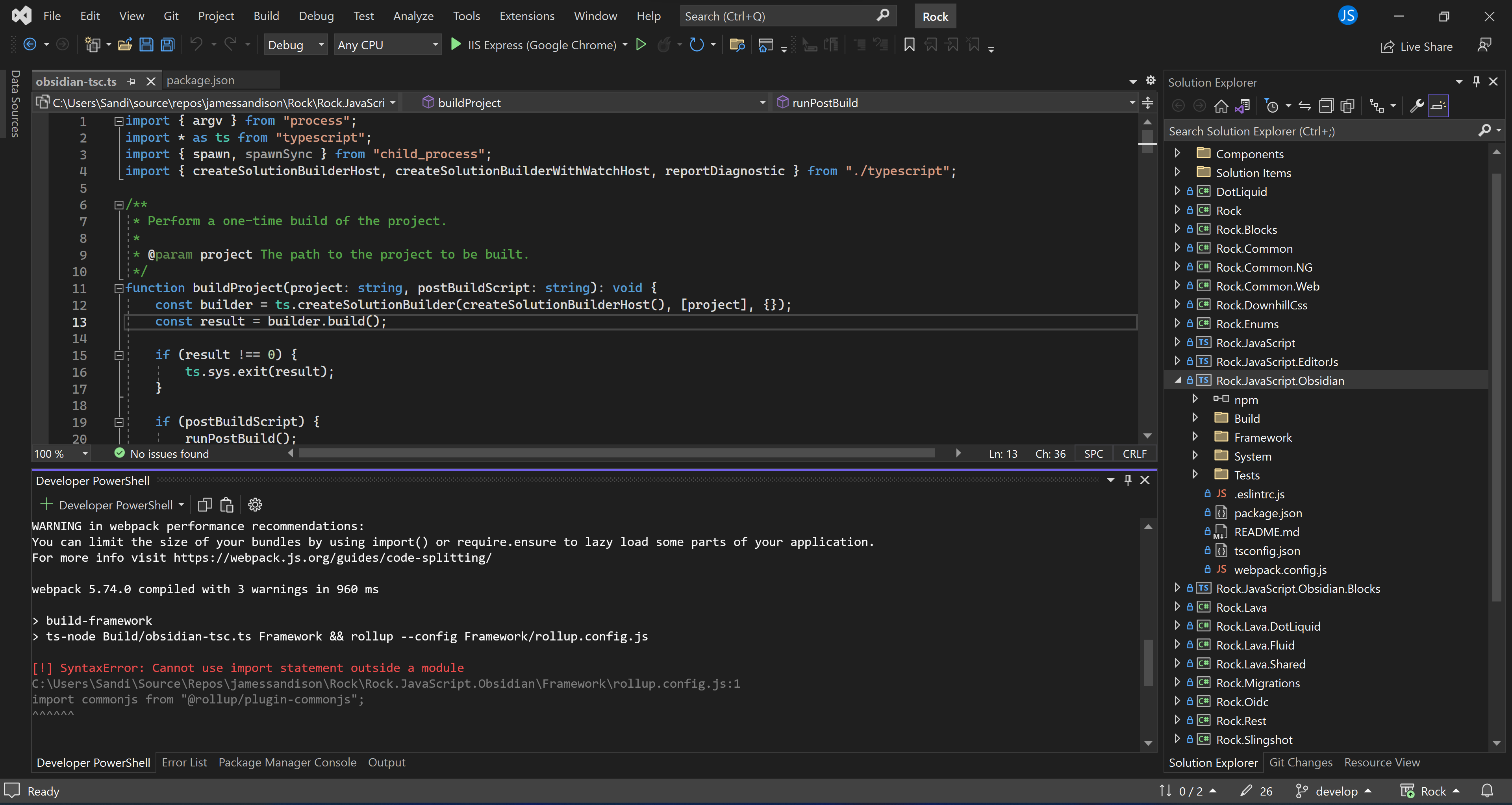 Obsidian & Obsidian Blocks fail to build · Issue #5257 ...