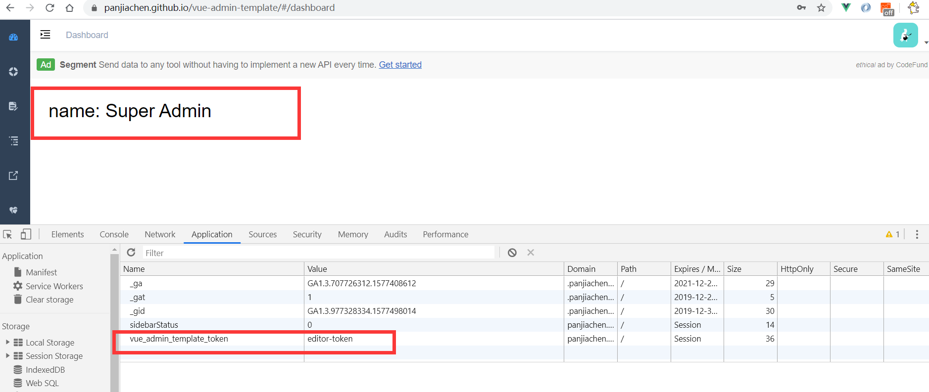 切换用户登录,vuex中name不发生改变 · Issue 2886 · Panjiachenvue Element Admin · Github 3048