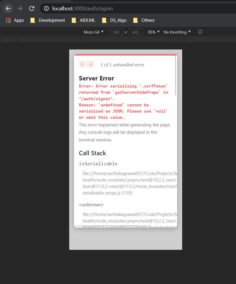 Serverless Function Issue · Issue #2036 · nextauthjs/next-auth · GitHub