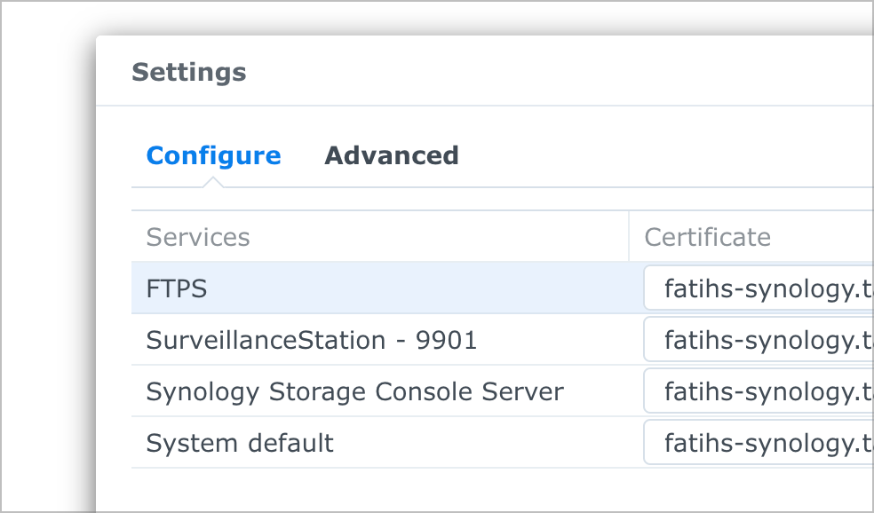 FR: Automatically configure Synology with `tailscale cert` in Settings : Security/Certificate ...