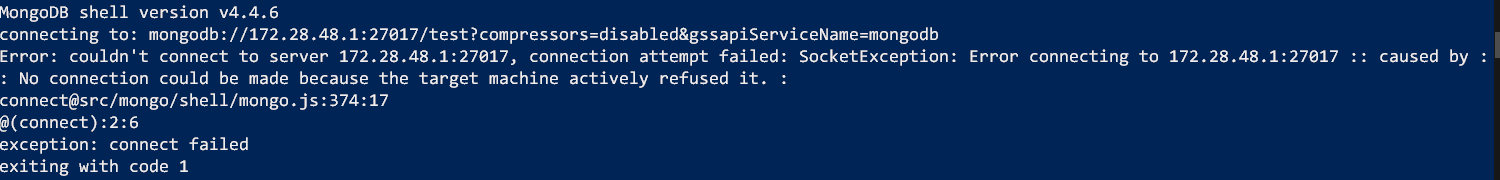 Cannot connect to MongoDB server installed on Windows from WSL2 · Issue #5486 · microsoft/WSL ...