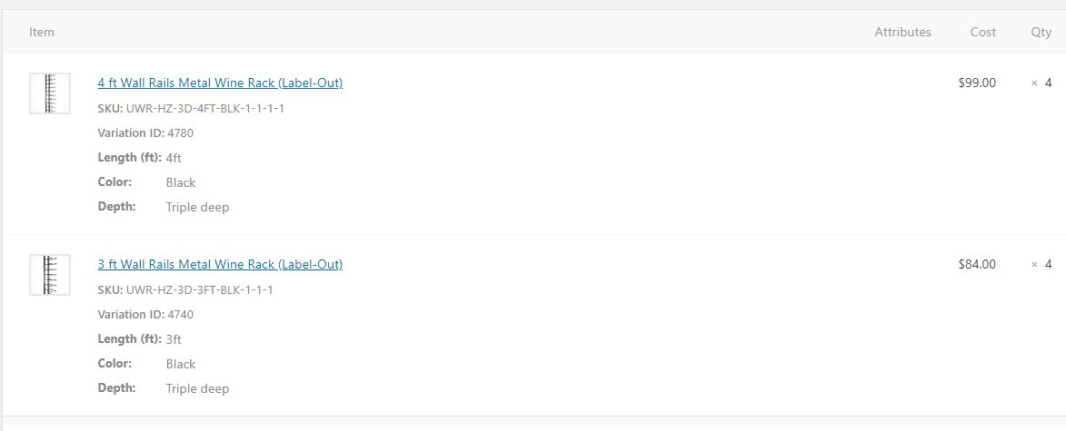 Missing Attributes and SKU ID for products that are in checkout and ...