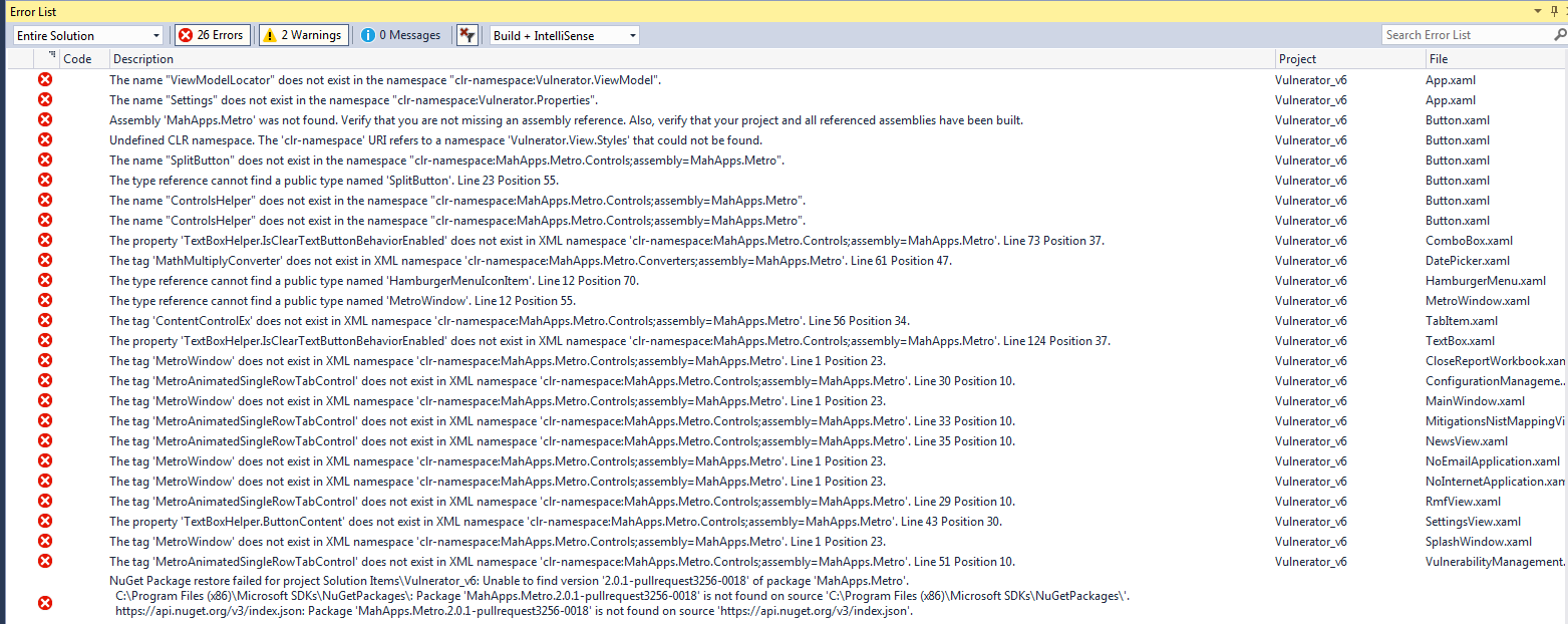 v6.2.0 alpha does not build · Issue #159 · Vulnerator/Vulnerator · GitHub