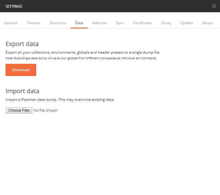 Export multiple separated collections · Issue #3022 · postmanlabs/postman-app-support · GitHub