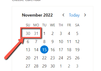 Wrong dates colors of previous and next months in Fluent · Issue #4101 ...