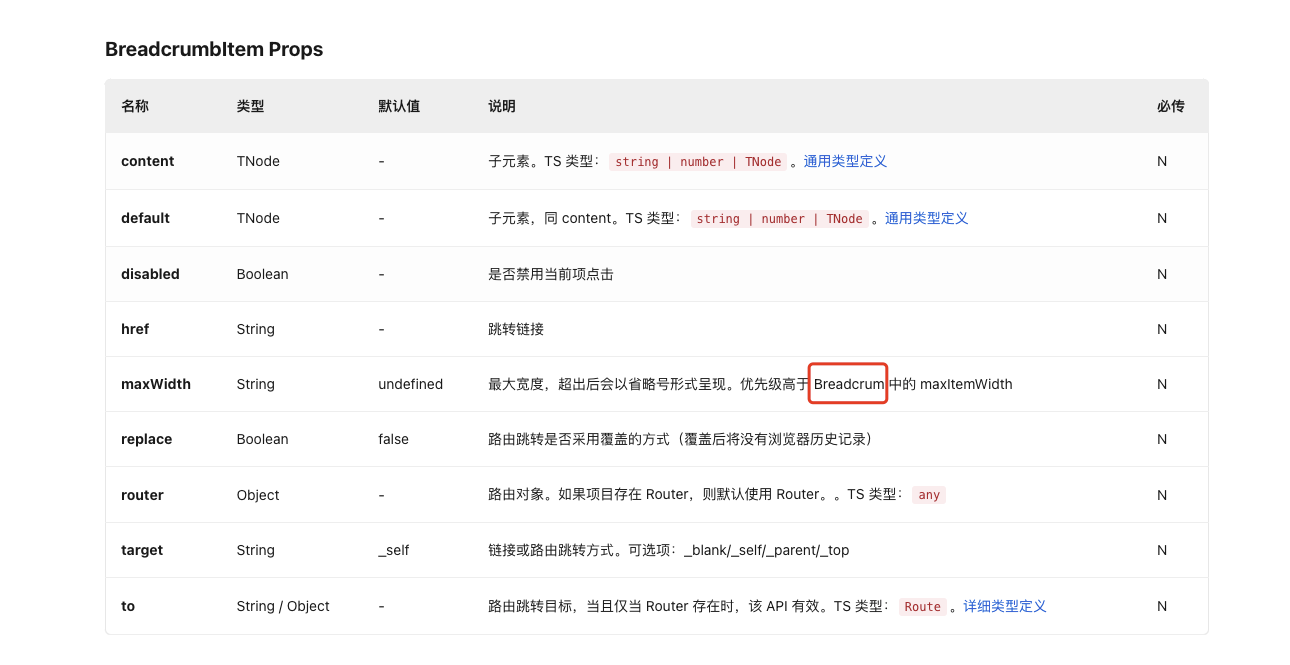 官网组件展示页，面包屑相关问题 · Issue #107 · Tencent/tdesign-react · GitHub