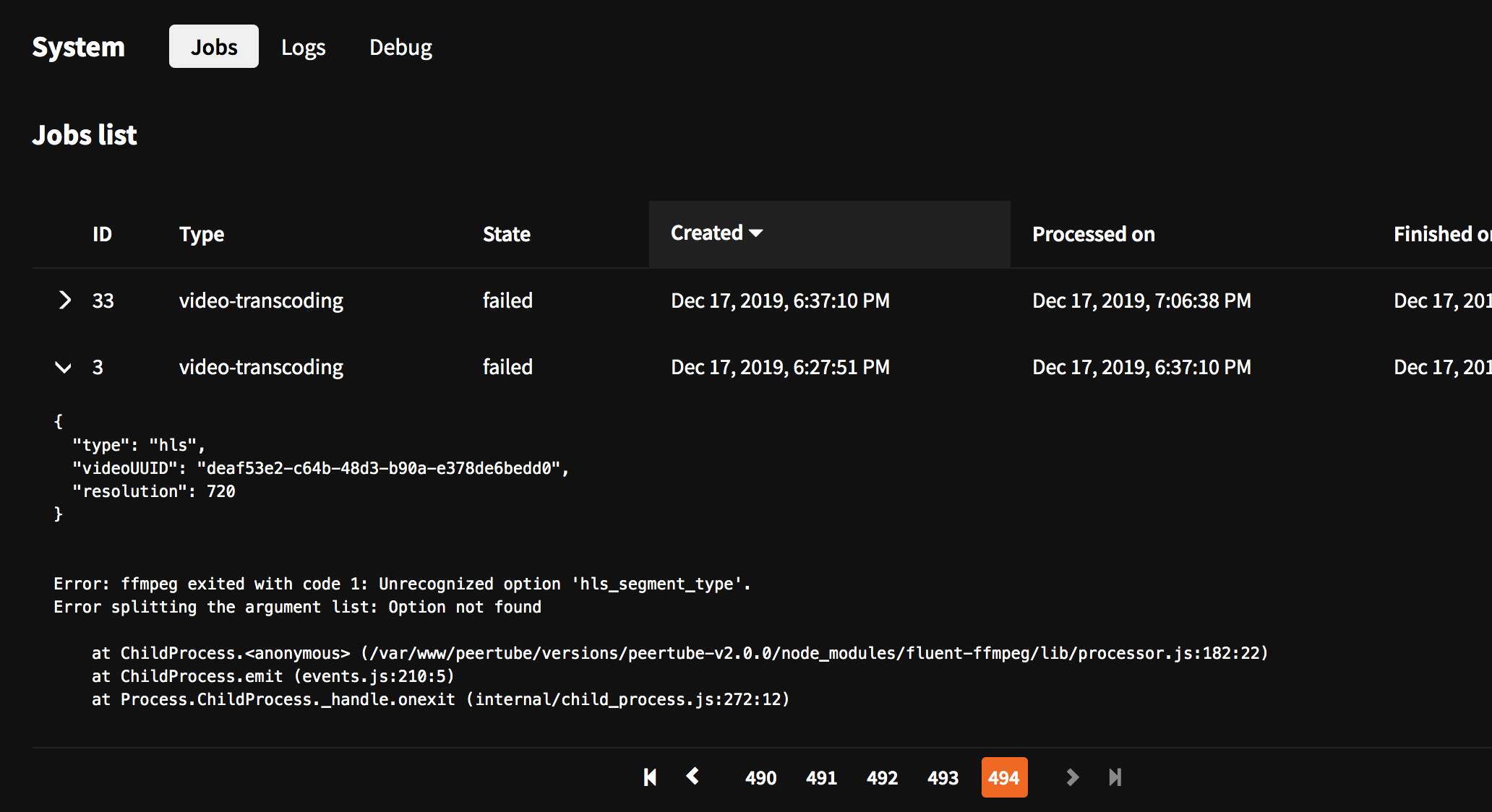 Transcoding Cli Only Creates One Resolution With Hls Enabled · Issue 2021 · Chocobozzzpeertube