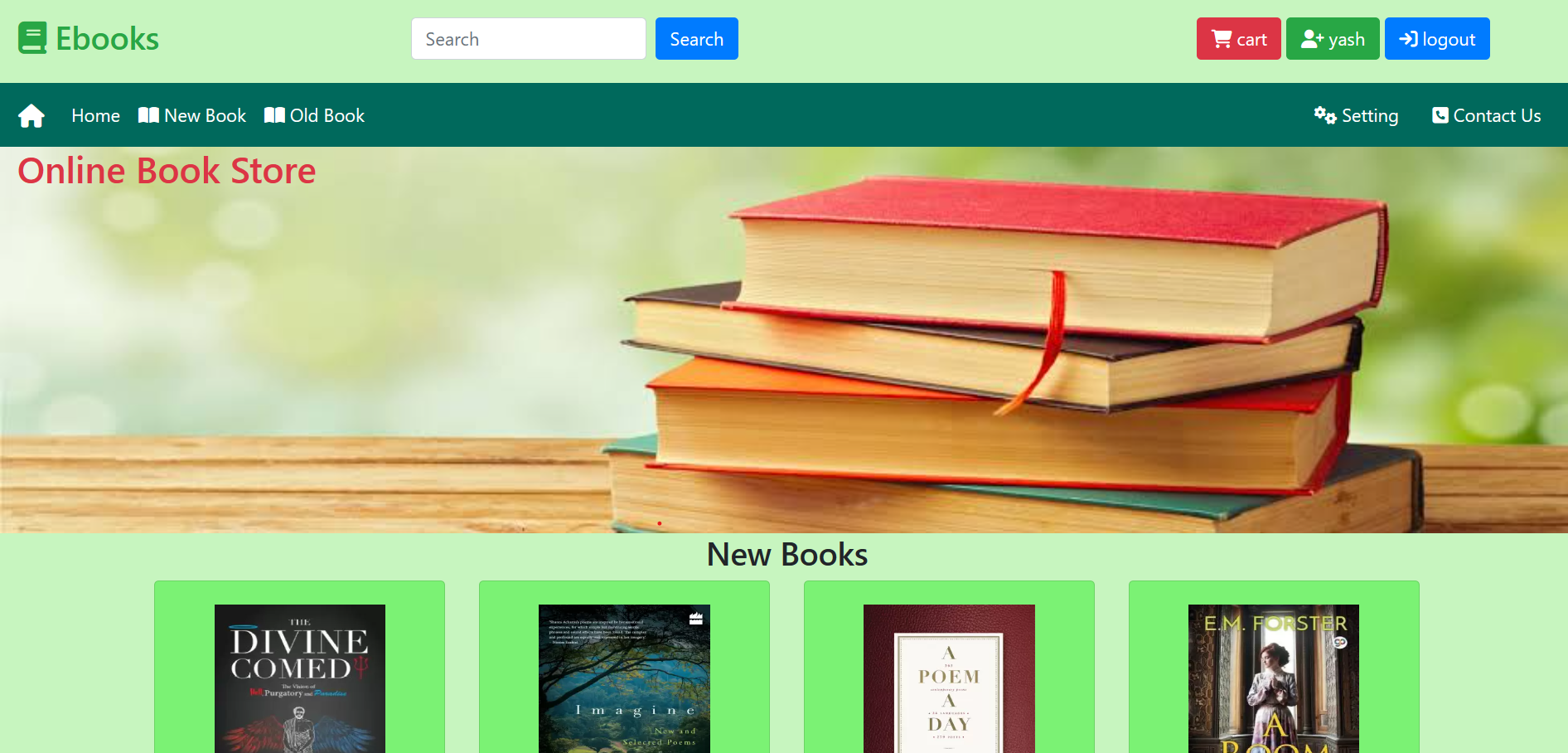 GitHub - yashraj7/OnlineBookStore: Website | Online Book Store | Using ...