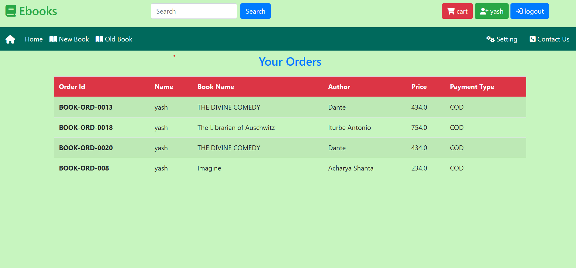 GitHub - yashraj7/OnlineBookStore: Website | Online Book Store | Using ...