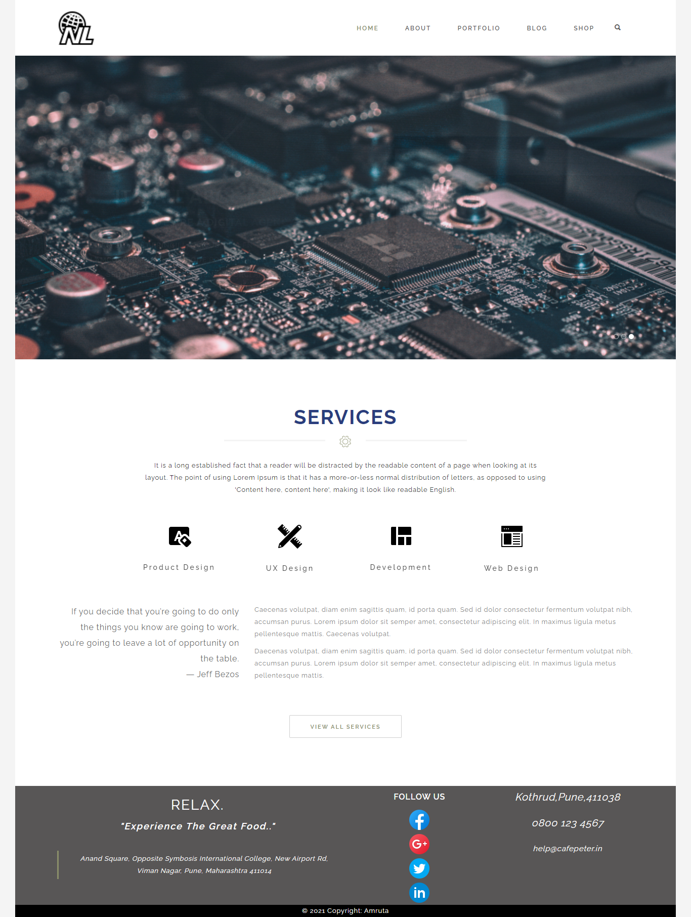 GitHub - AmrutaSudke/Single-To-MultiplePage: Single page website is converted into multiple page.