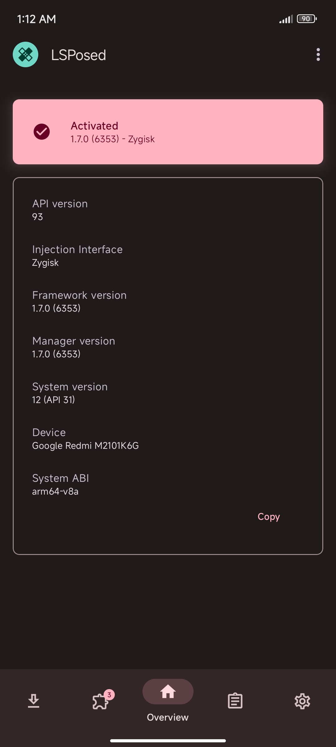 [Bug] Icon in lsposed shortcut doesnt change even if the toggle is off ...