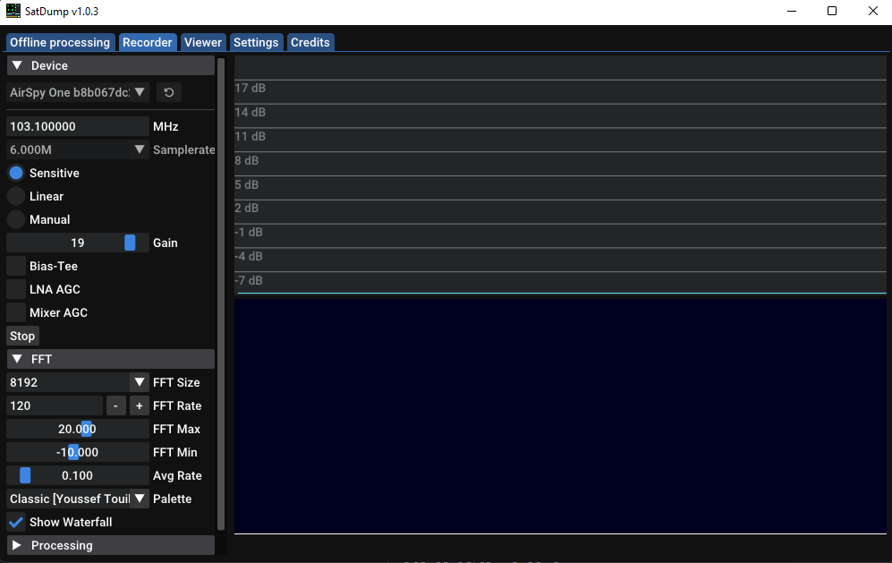The spectrum display broke in 1.0.3 · Issue #219 · SatDump/SatDump · GitHub