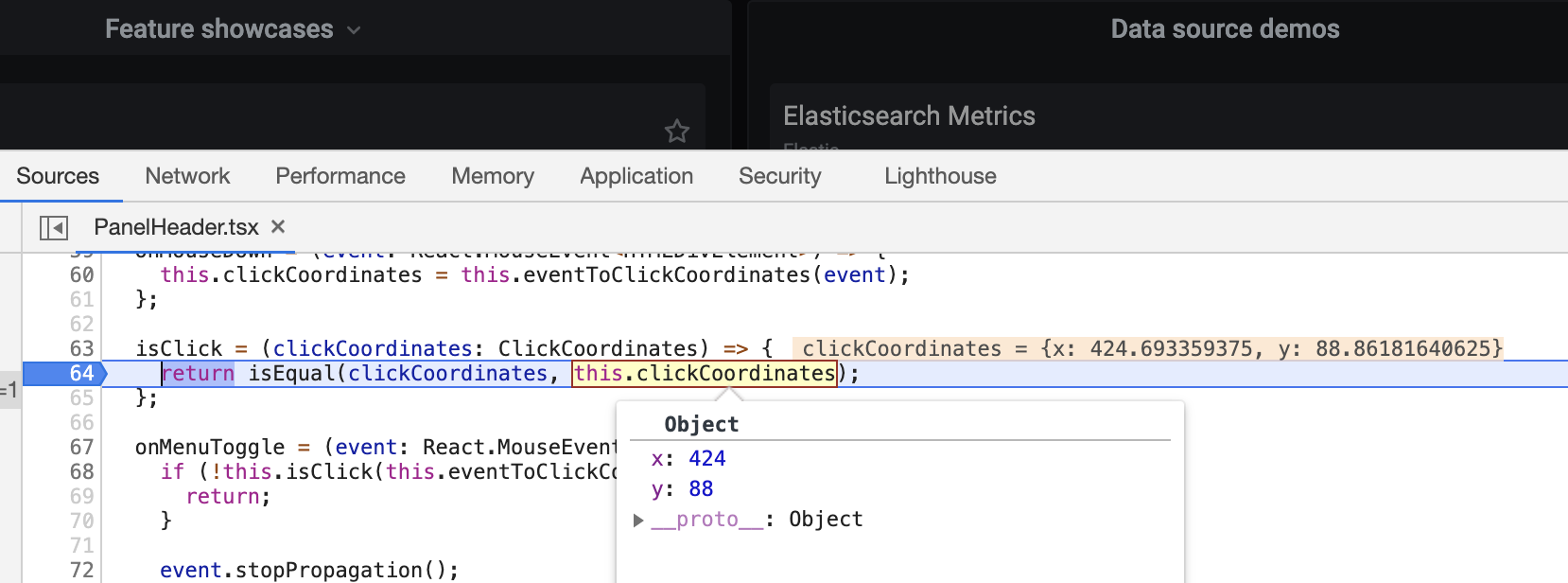 Panel context dropdown menu does not open from title in chrome · Issue ...