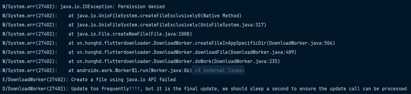 Runs Flutter Downloader on WorkManager · Issue #670 · fluttercommunity/flutter_downloader · GitHub