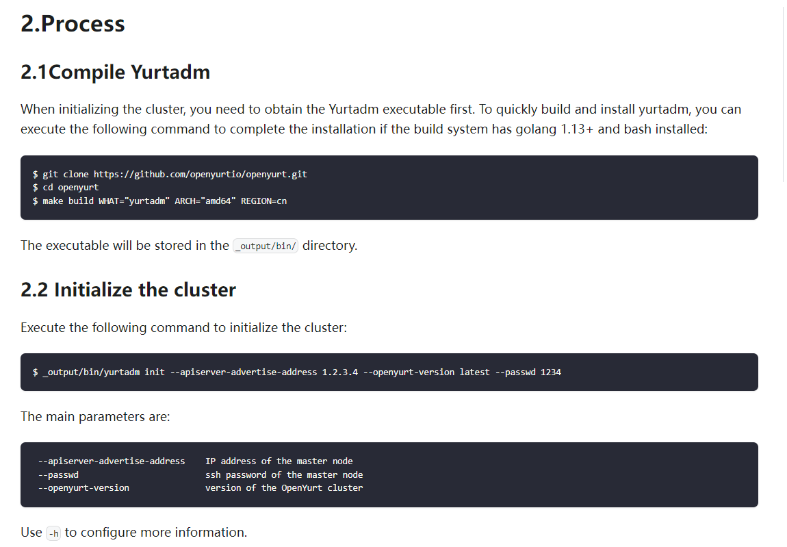 [Question] How to use yurtadm init to install openyurt cluster? · Issue #866 · openyurtio ...