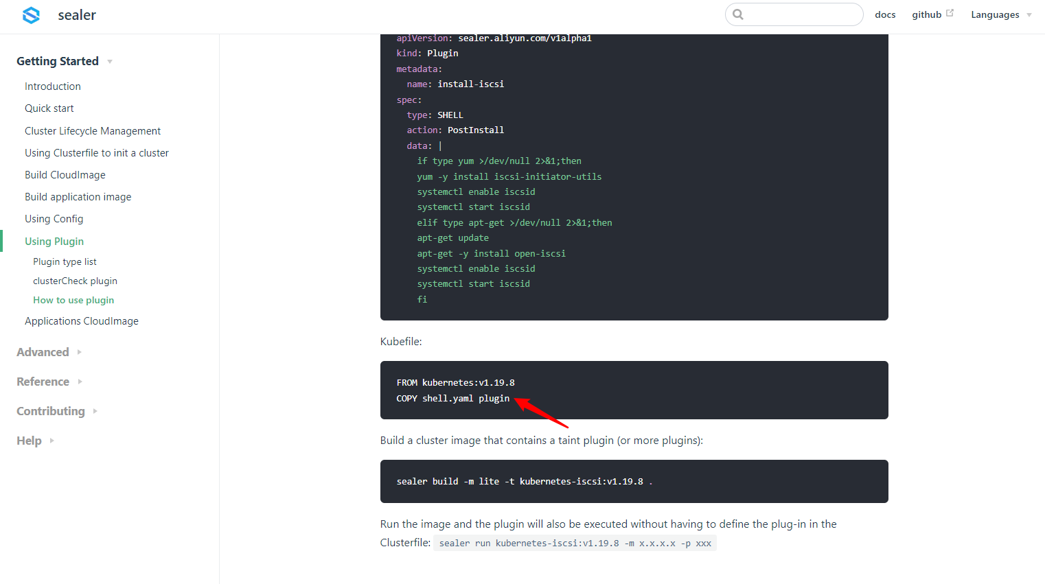 shell plugin did not work · Issue #1542 · sealerio/sealer · GitHub