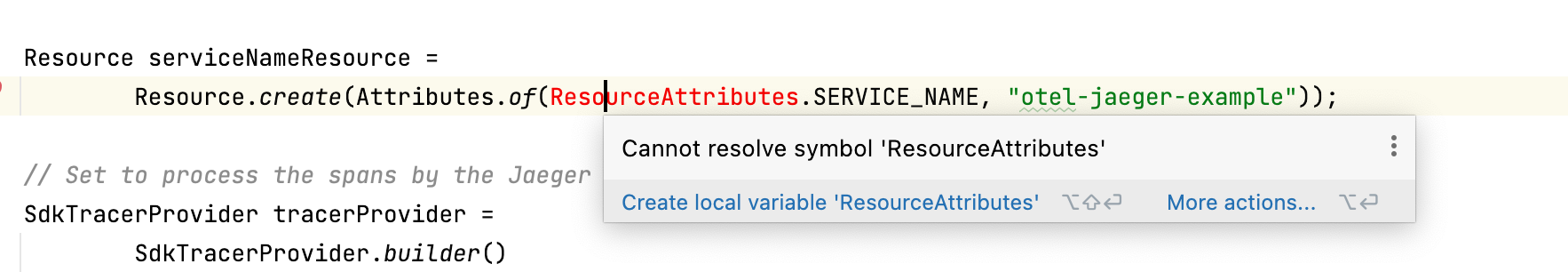 io.opentelemetry.semconv.resource.attributes.ResourceAttributes can not ... io.opentelemetry.semconv.resource.attributes.ResourceAttributes can not ...