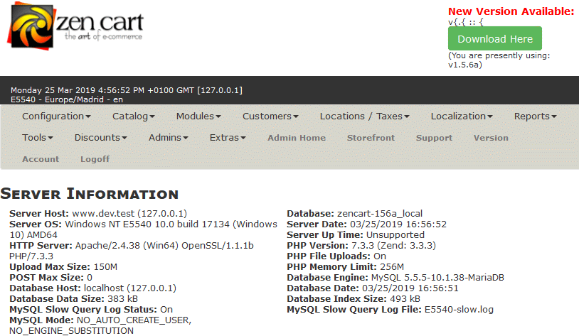 ZC156 version error · Issue #2226 · zencart/zencart · GitHub